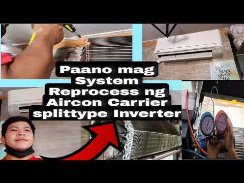Paano mag System reprocess ng Aircon Carrier splittype inverter step by ...