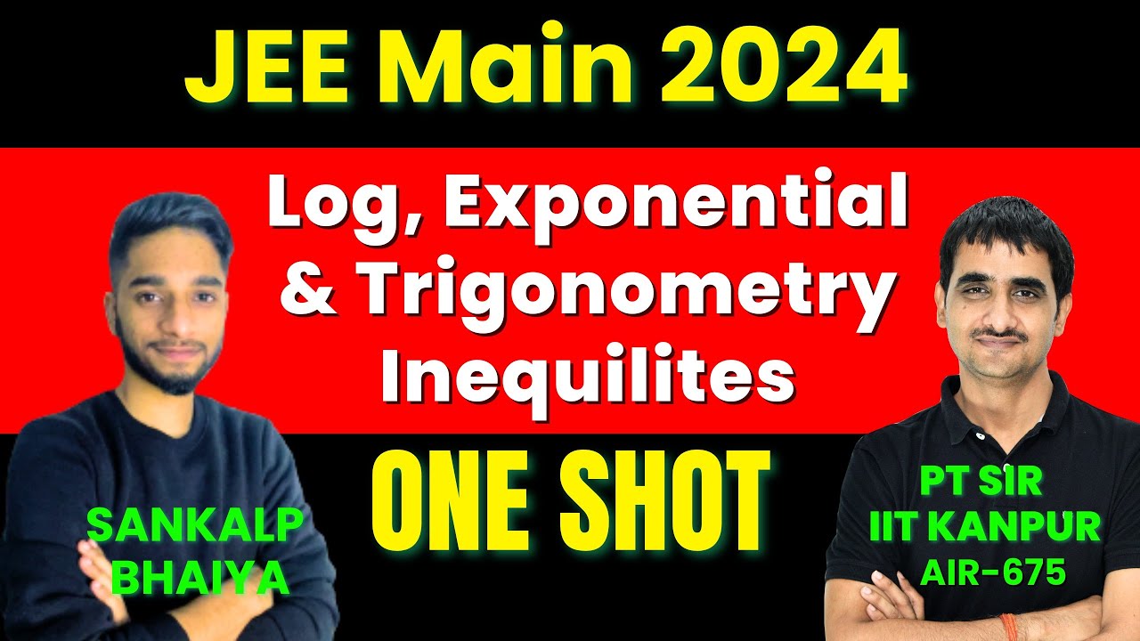 Log, Exponential and Trigo Inequalities || One shot for IIT JEE | PT ...
