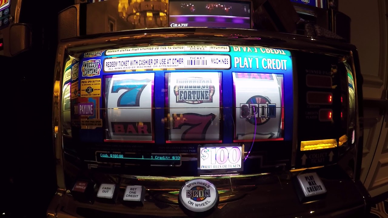 WHEEL OF FORTUNE slot machine HIGH LIMIT $100 a spin - YouTube