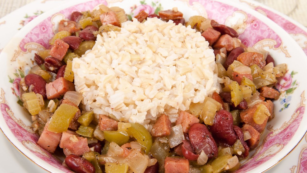 Homemade Creole Red Beans & Rice - YouTube