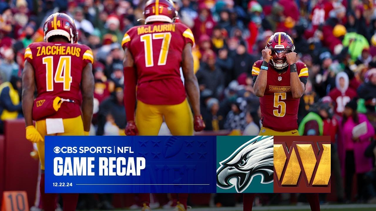 Jayden Daniels DAZZLES as Commanders BEAT Eagles with late score | Game ...