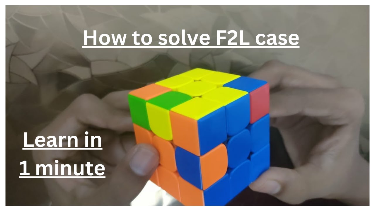 "Easy F2L Case Solving Without Rotation | Speedcubing Trick #Viral # ...