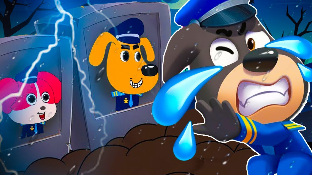 Sheriff Labrador Cartoon! Please Wake Up! Labrador & Dobie Can't Save ...