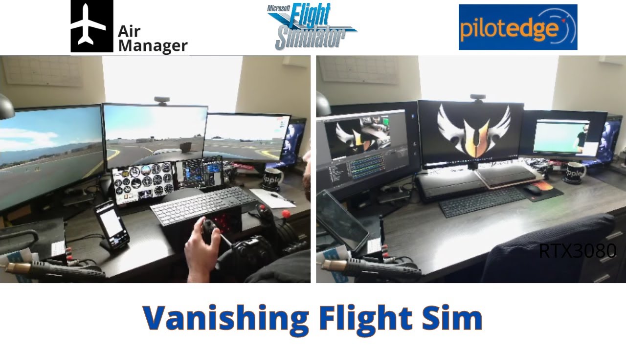 Ultimate Compact Stow-away Flight Sim, MSFS 2020, 5 Monitor ...