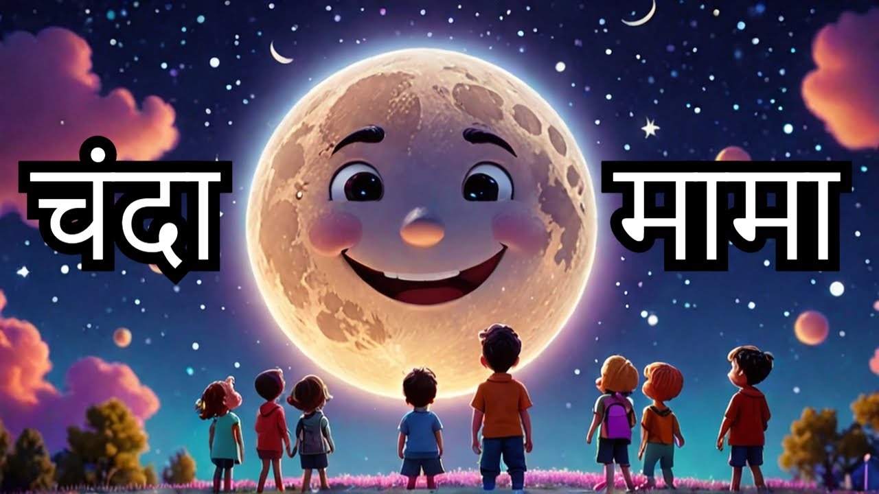 चंदा मामा कविता | Chanda Mama Hindi Poem for Kids | Hindi Rhymes by SmartSteps Classes - YouTube