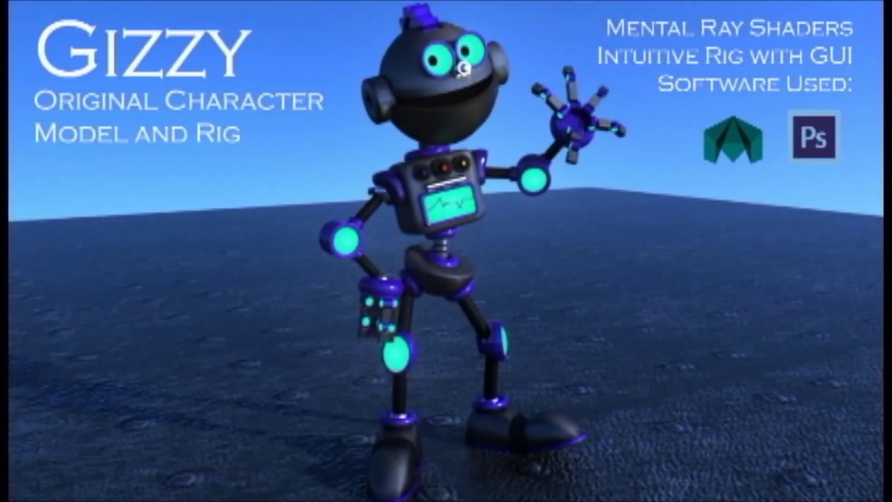 Gizzy Custom Character Rig Demo - YouTube