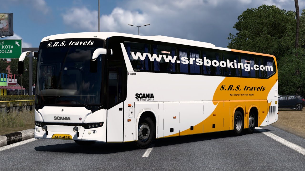 SRS Travels Scania Metrolink Premium AC Semi-Sleeper Bus Realistic ...