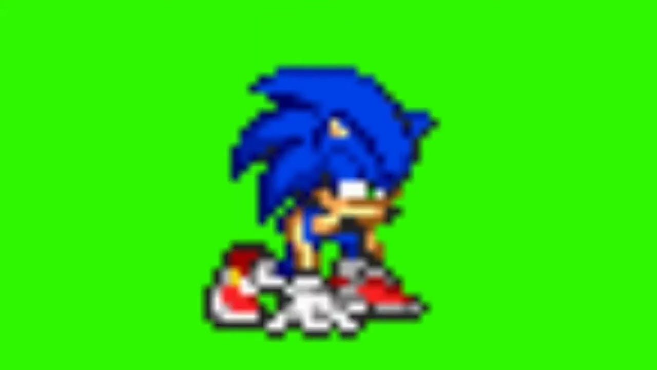 Chroma Key Sonic Cansado - YouTube