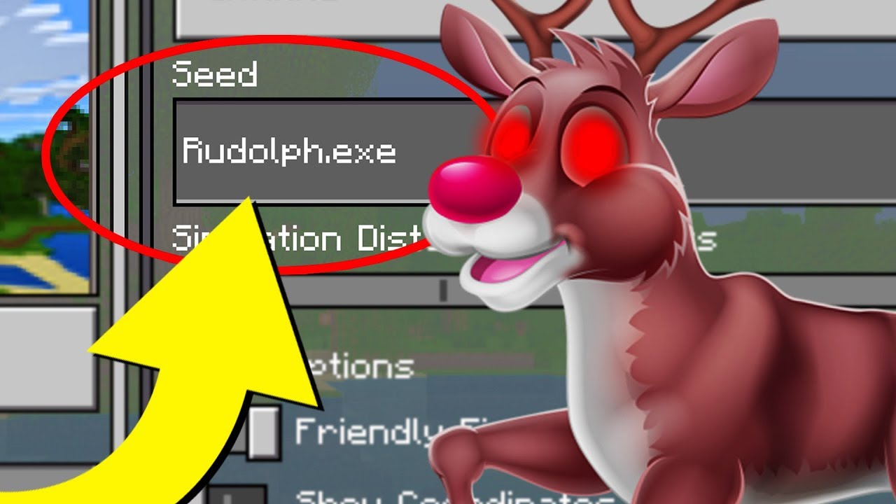 Minecraft "Rudolph.exe" World (Evil Rudolph Christmas Minecraft Seed ...
