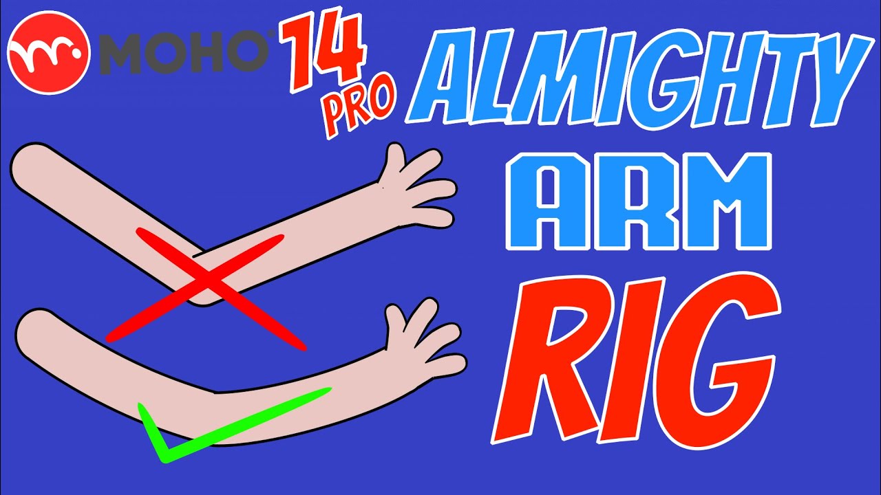 how to make an almighty arm rig in Moho 14 pro - YouTube