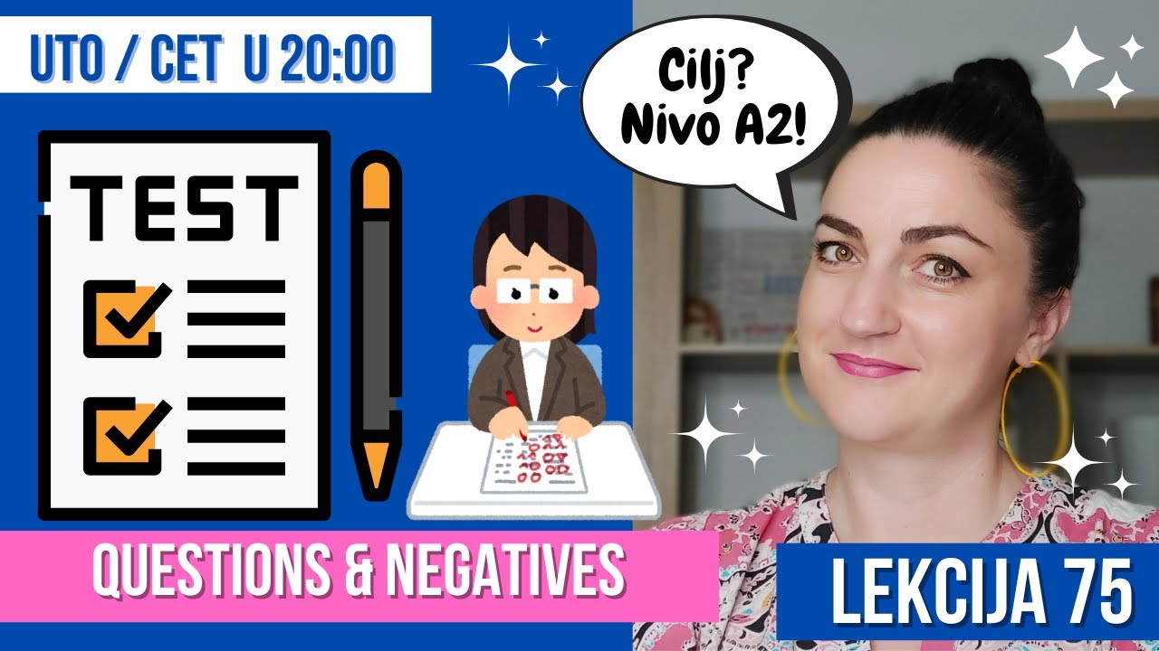 (75) TEST - PITANJA I ODRICNE RECENICE - YouTube
