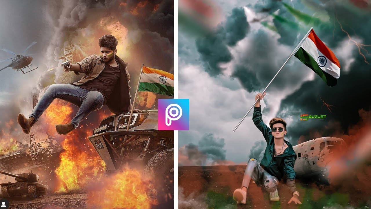 || Independence Day Photo Editing🔥🔥 || Tutorial 2020| 15 August Photo ...