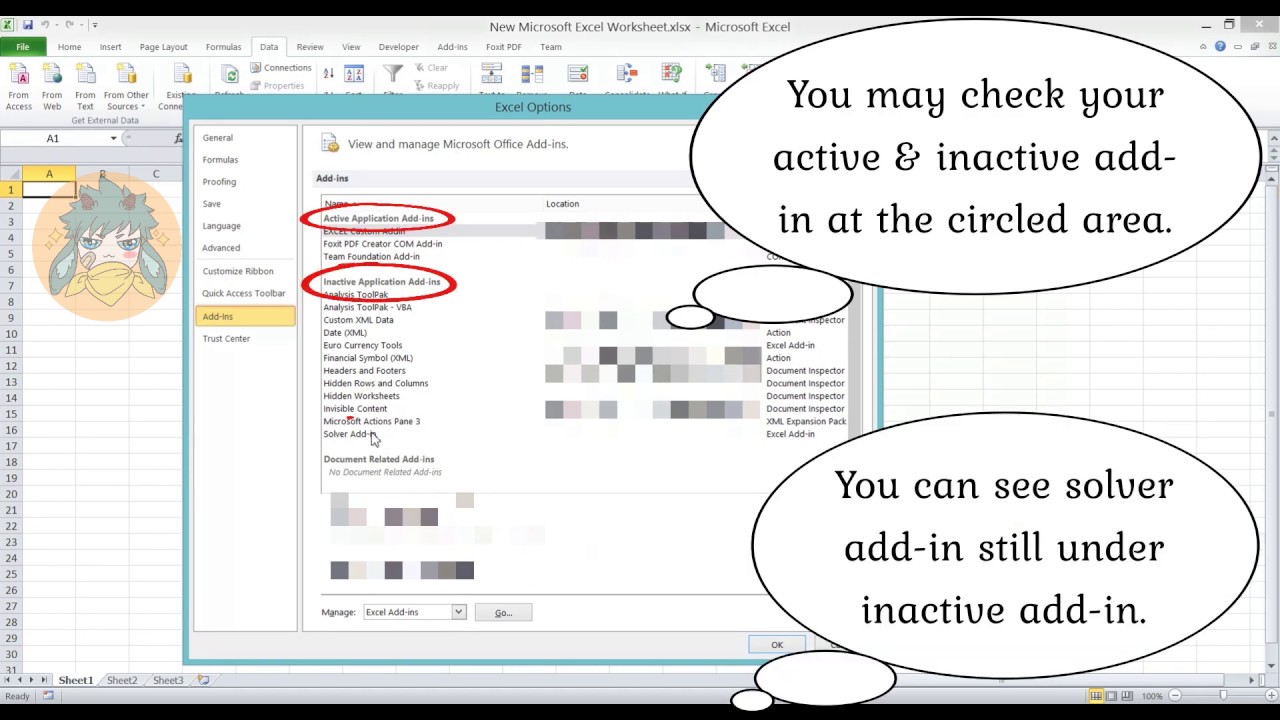 [Add-ins] Tutorial To Activate "Solver Add-in" In Excel!!! - YouTube