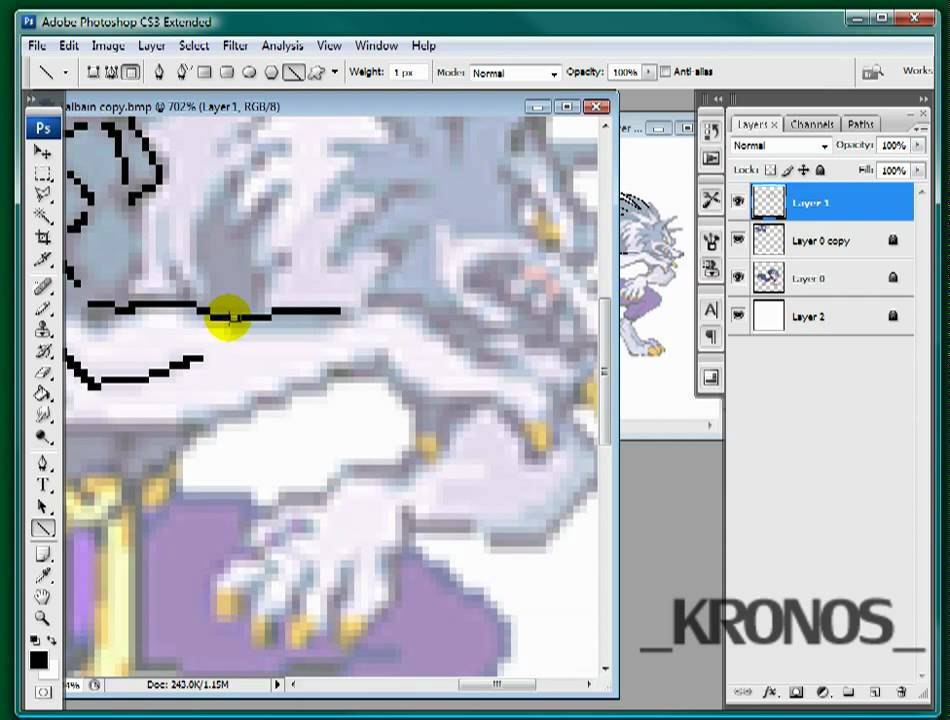 Sprite from low res to High res step 1 - YouTube