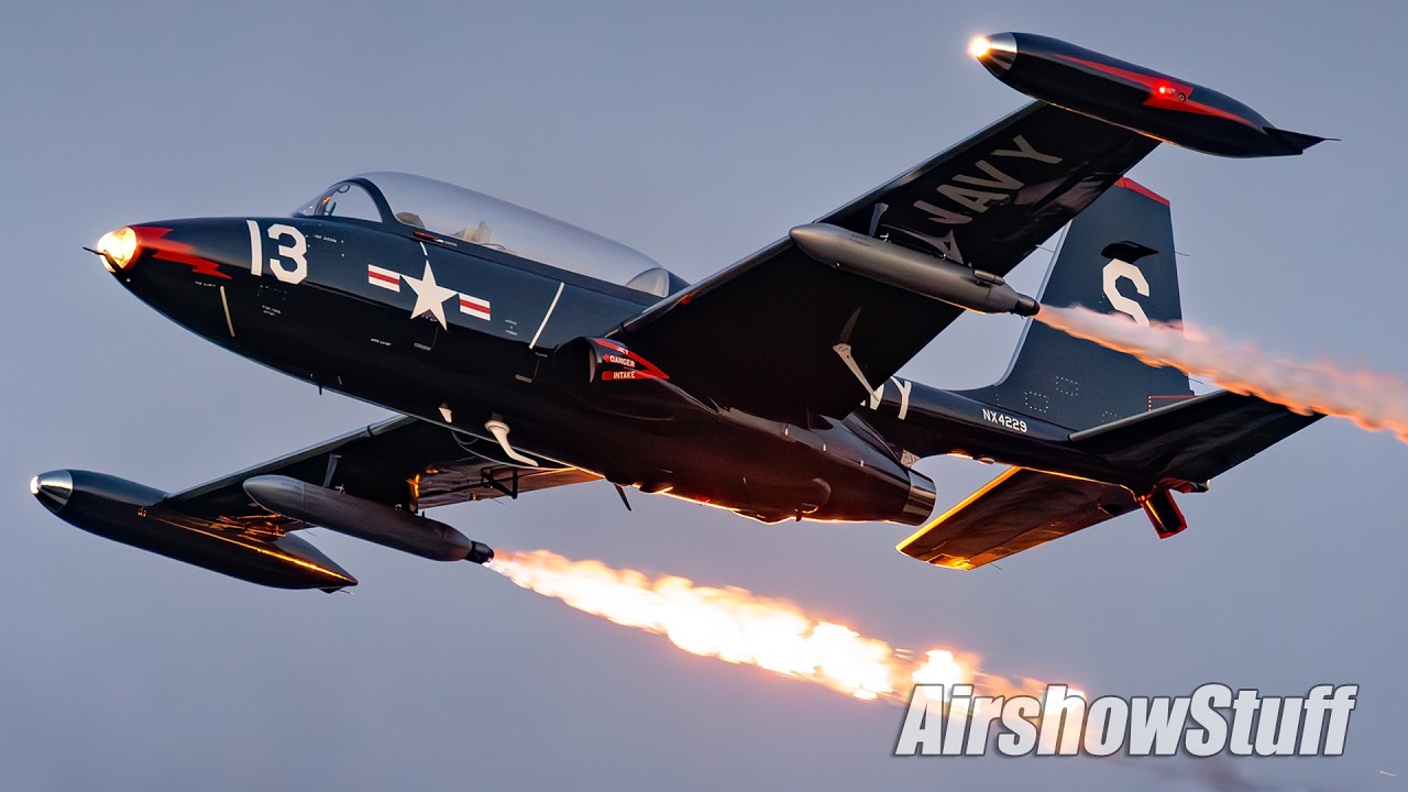 Vintage Jets at Sunset! MiG-17 and Super Pinto - EAA AirVenture Oshkosh ...