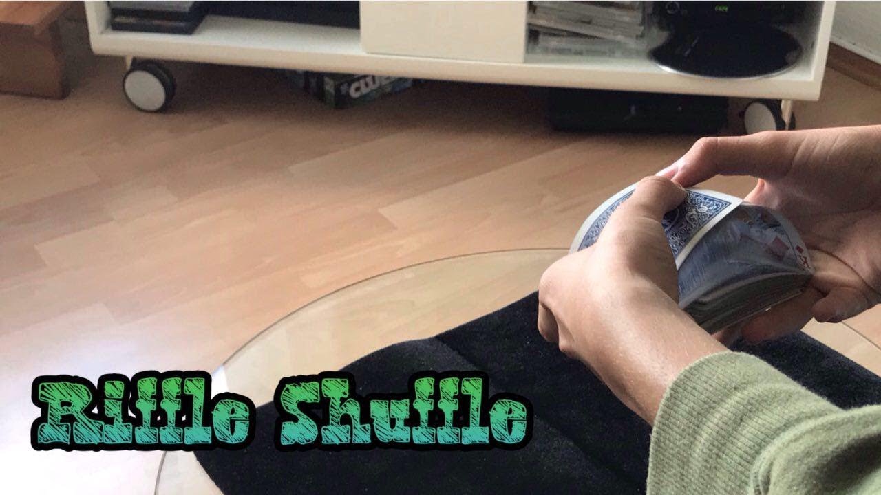 Riffle Shuffle mit Cascade/Bridge (Tutorial/Erklärung German/Deutsch ...