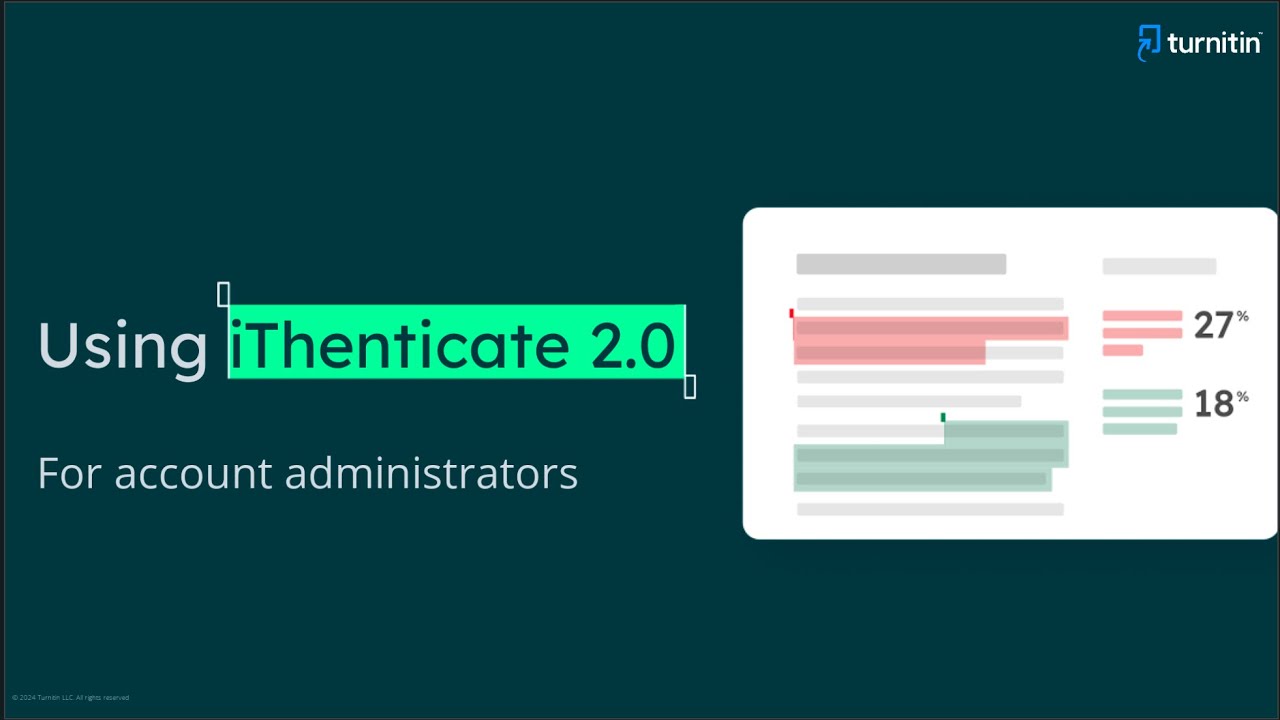 Using iThenticate 2.0 - YouTube