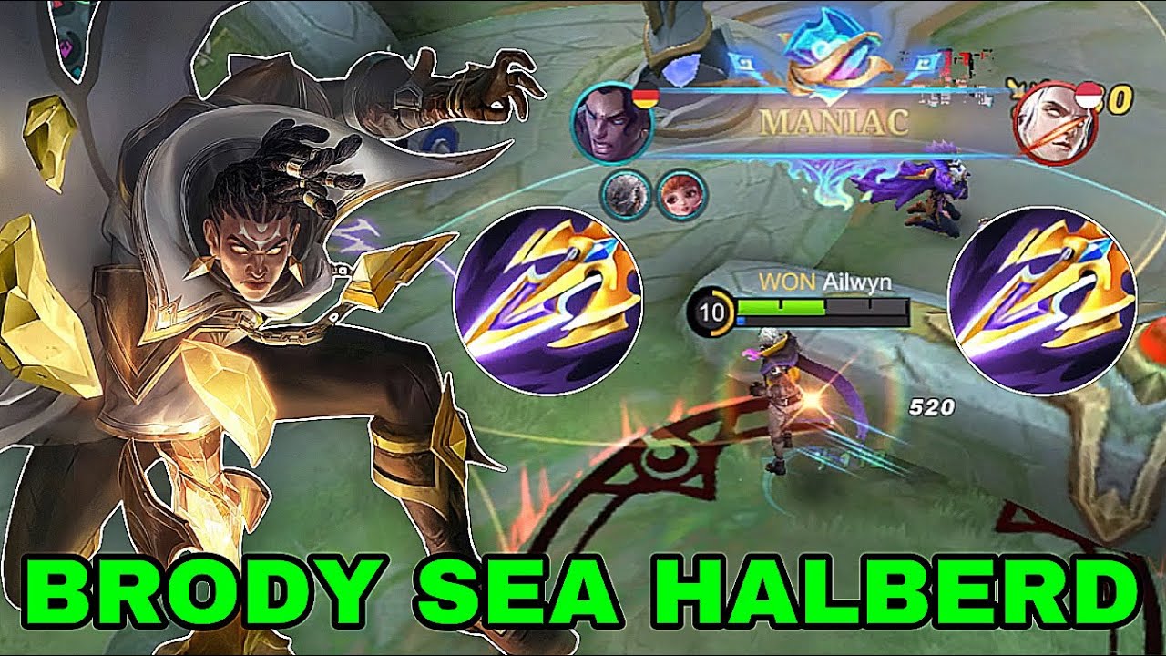BRODY BUILD SEA HALBERD UNTUK LAWAN ESTES | BRODY BEST BUILD 2023 ...