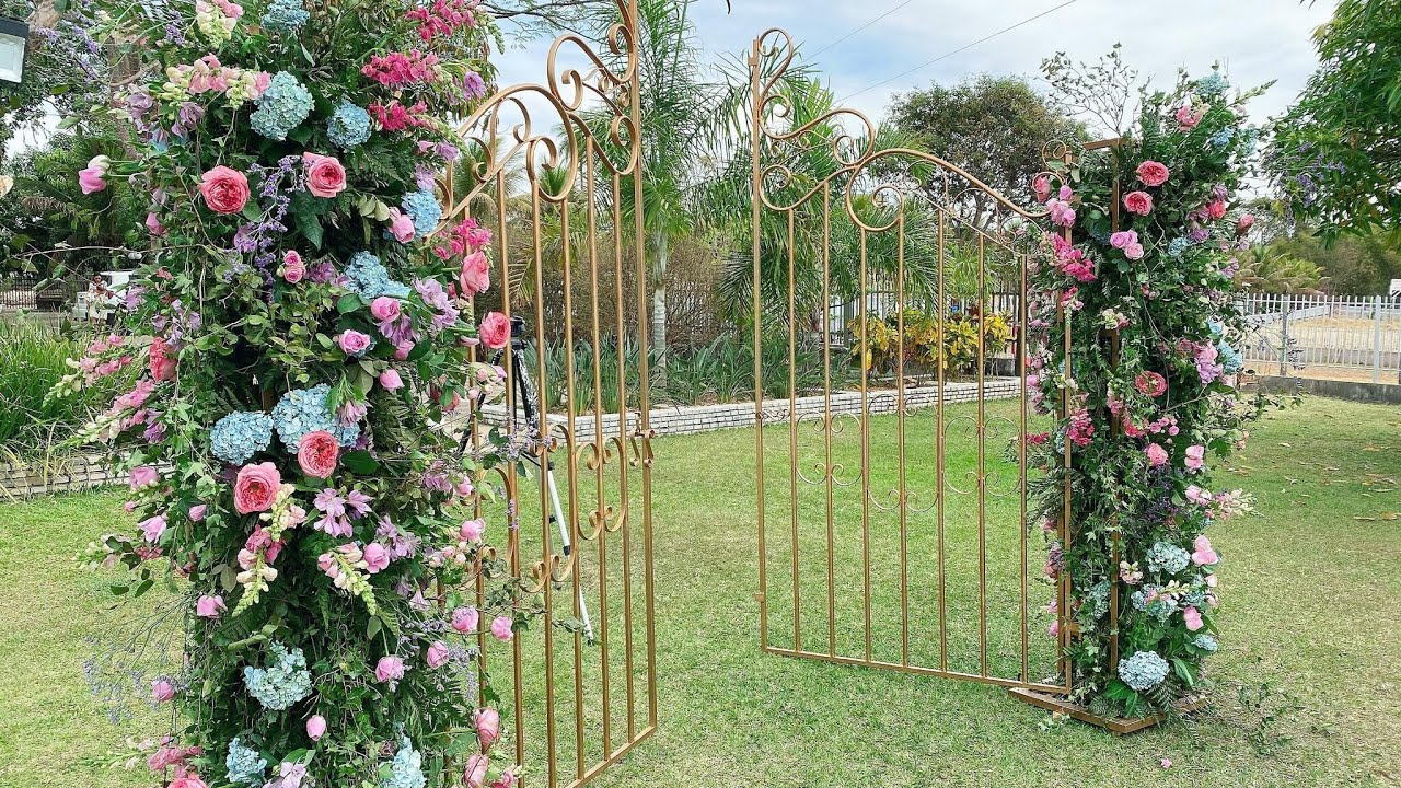 Arranjo em coluna para entrada de cerimonia ‹ Art Fleur › - YouTube