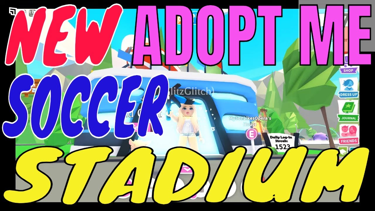 Adopt Me LIVE Buying NEW SOCCER STADIUM HOUSE then TRADING it | Roblox ...