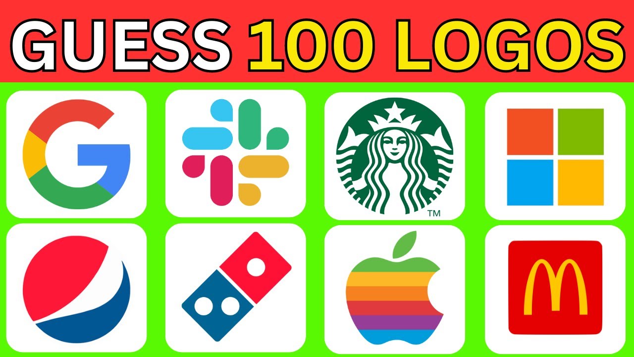 Can You Identify These 100 Famous Logos in 3 Seconds? Guess The Logo ...