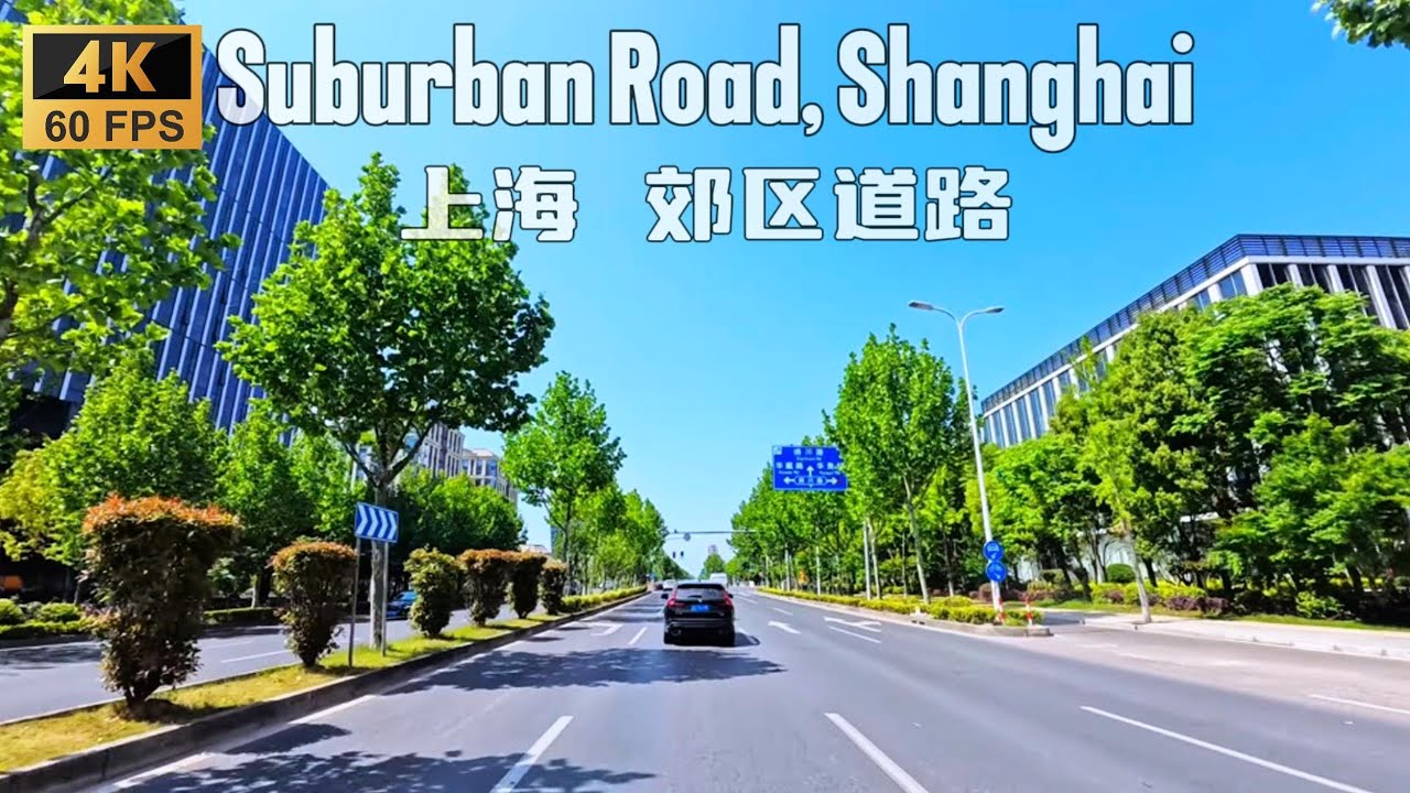Driving in Shanghai｜Driving on Shanghai suburban roads, Dachuan Highway ...