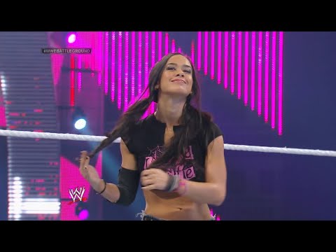 WWE Battleground Aj Lee vs Brie Bella Divas Championship 2013