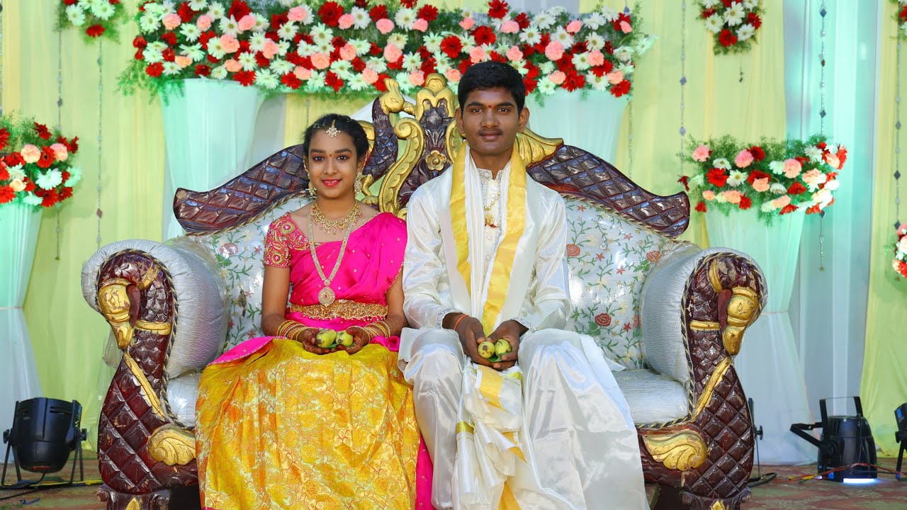 Half saree & Dothi Ceremony ||Sreehitha & Sai ruthvik ||2022|| Maresh ...