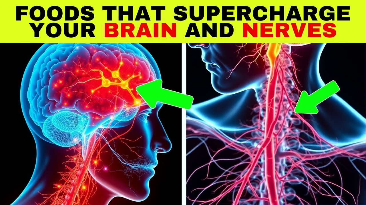 TOP 8 Best Foods for Your Brain & Nerves (Nervous System) - YouTube
