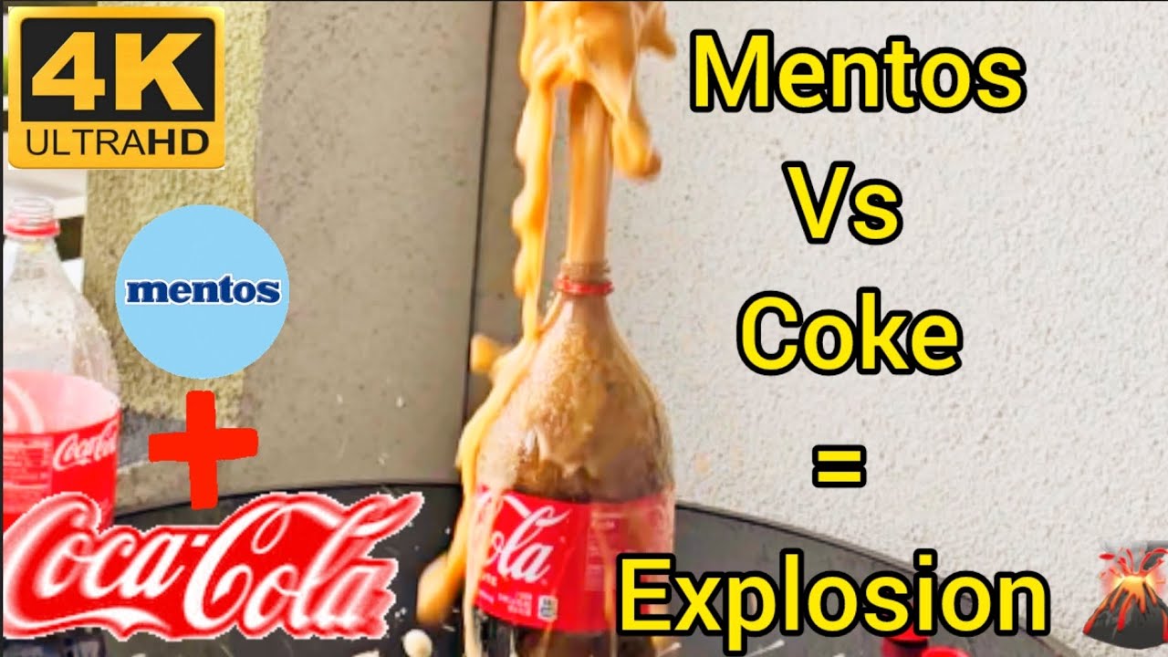 TASTED COKE AFTER PUTTING 25 MENTOS IN IT!!! COCA-COLA + MENTOS = EXPLOSION 🌋 - YouTube