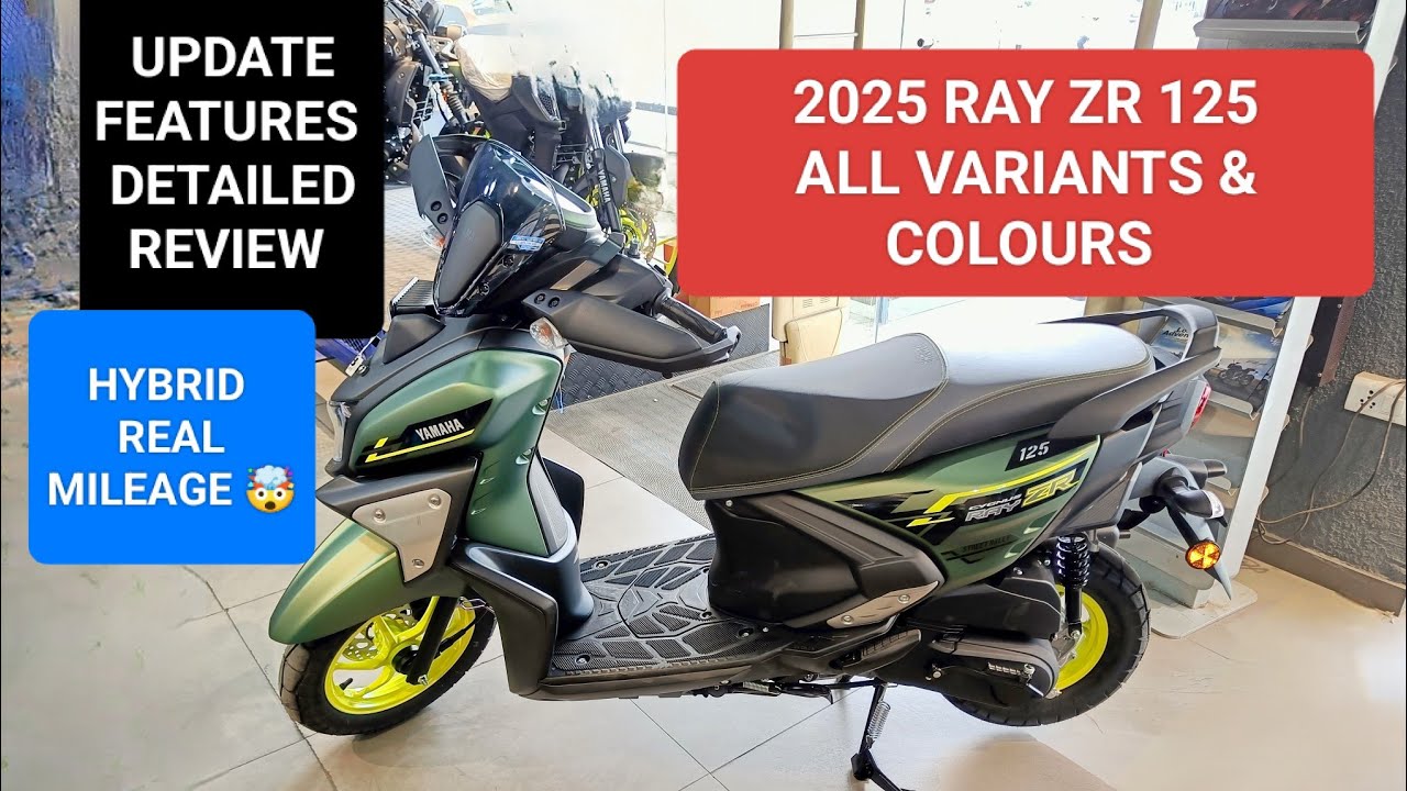 2025 New Yamaha Ray ZR 125 Hybrid All Variants Update Features Price ...
