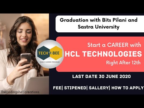 Best Opportunity after class 12th - Grow with Hcl| HCl Tech Bee Program ...