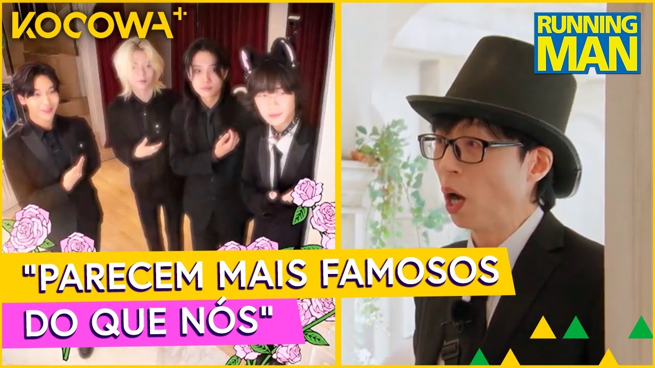 O elenco visita um café cheio de mordomos bonitos! | Running Man Ep 752 ...