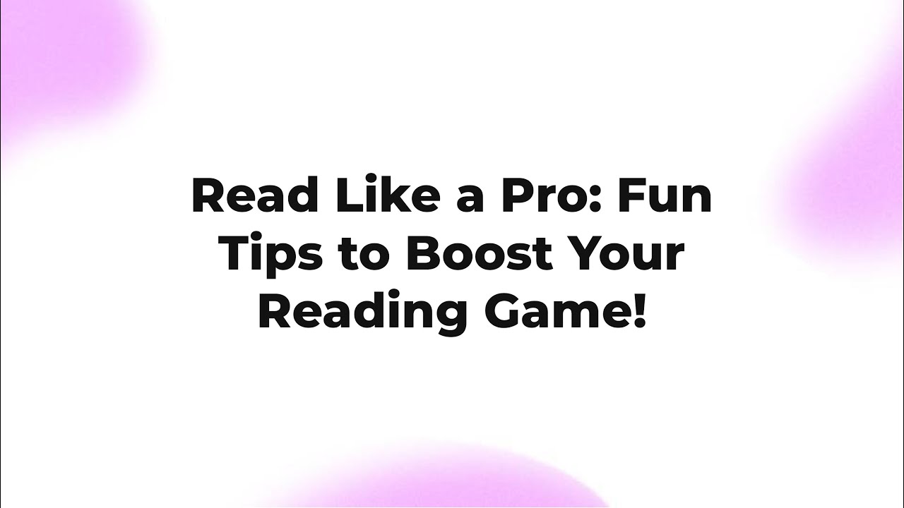 Read Like A Pro by Prarthana English School - CBSE - YouTube