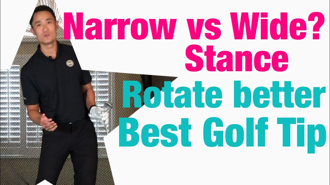 Best Golf Tip : Wide Vs. Narrow Stance: Golf Drill - YouTube
