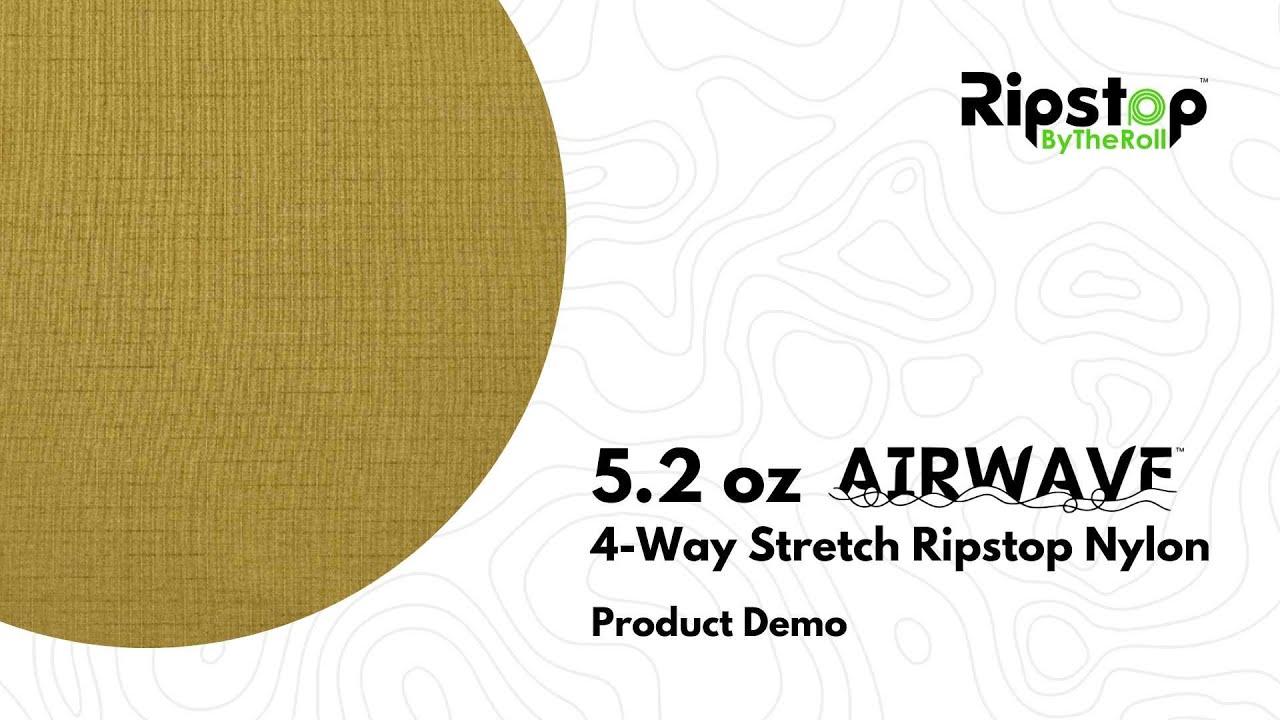 5.2 oz AIRWAVE™ 4 Way Stretch Ripstop Nylon | Product Demo Video - YouTube