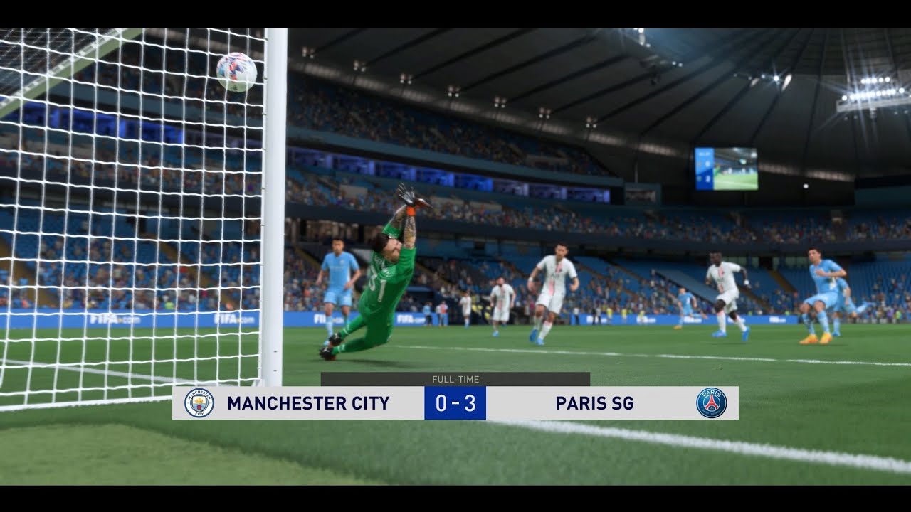 FIFA 22 4K [PARIS SG Vs Manchester city ] 3 - 0 - YouTube