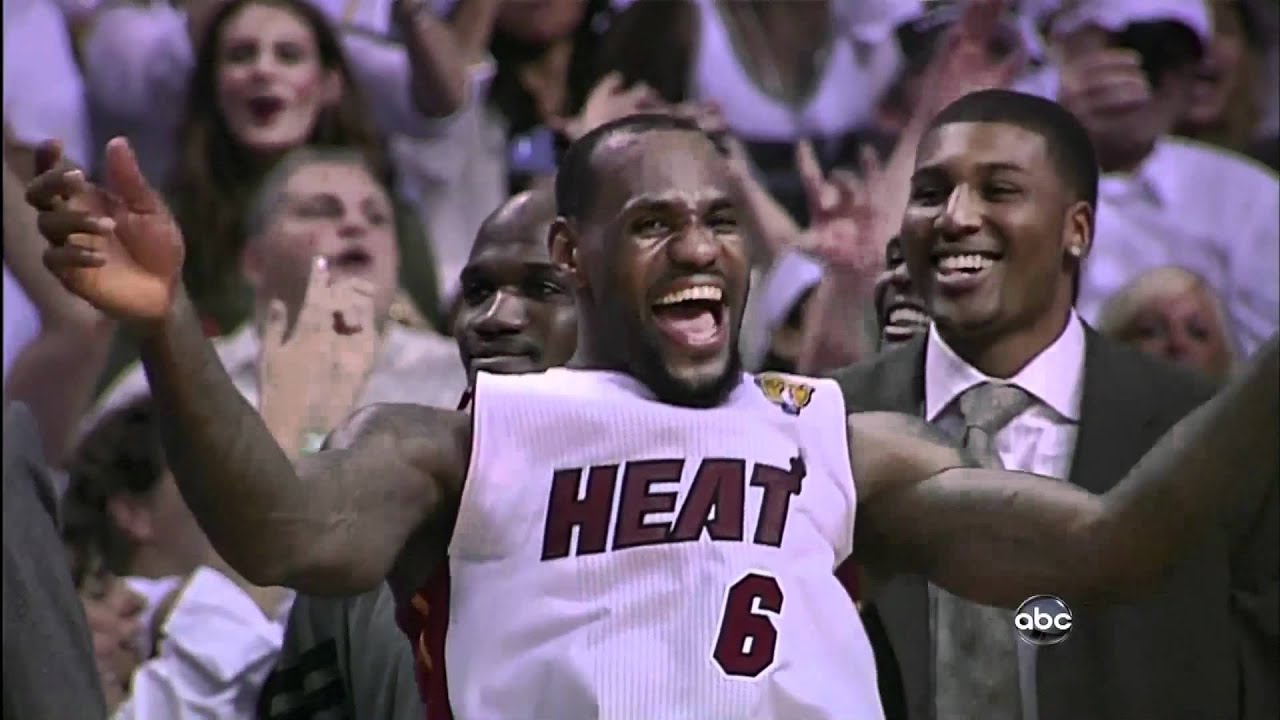 Lebron James And The Heat Bench Dancing - YouTube