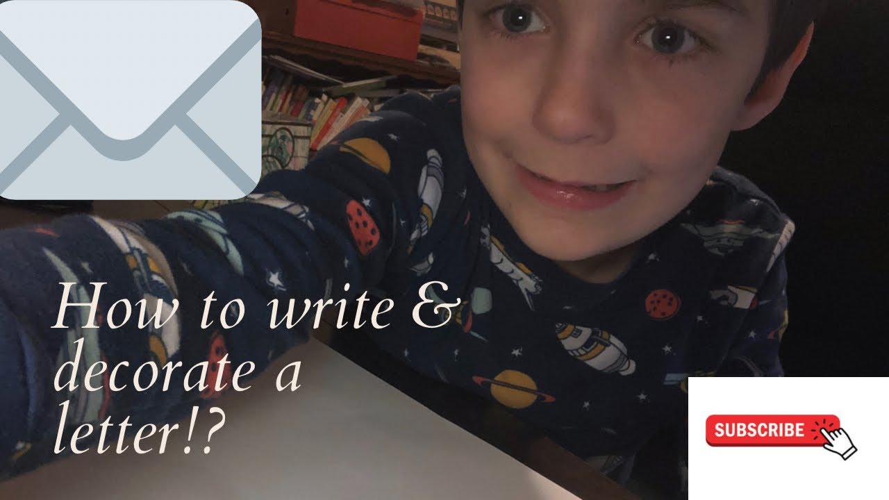 How to write & decorate a letter?! - YouTube