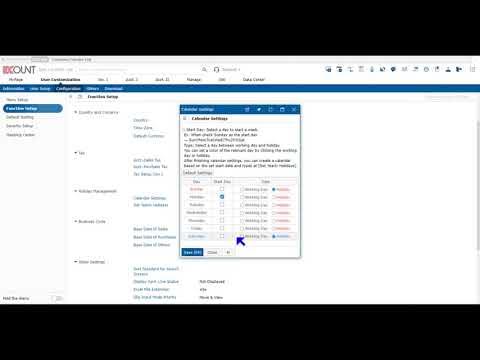 [ECOUNTPractice] UserCustomization - Configuration - Function Setup - General Setting - YouTube