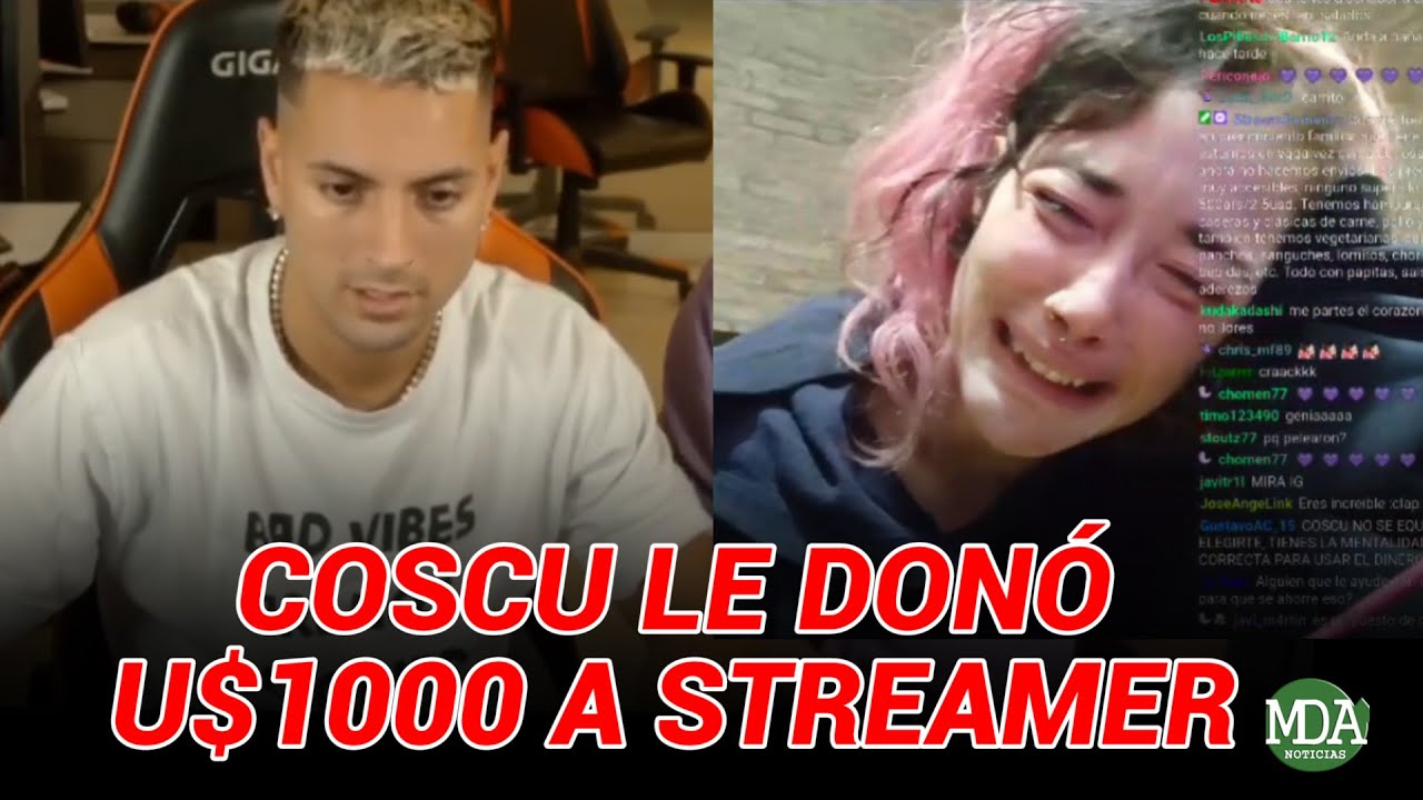 El GESTO de COSCU que AYUDÓ a una STREAMER que PASABA un MAL MOMENTO ...