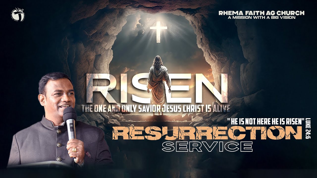 🔴 RESURRECTION SERVICE | WORSHIP & WORD OF GOD BY REV.R.PRABHU #rhemafaithagchurch - YouTube