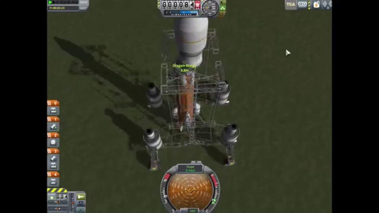 KSP first stage landing and turnaround - YouTube