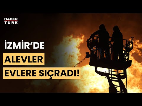 SON DAKİKA: İzmir'deki yangın yerleşim yerlerine ulaştı!