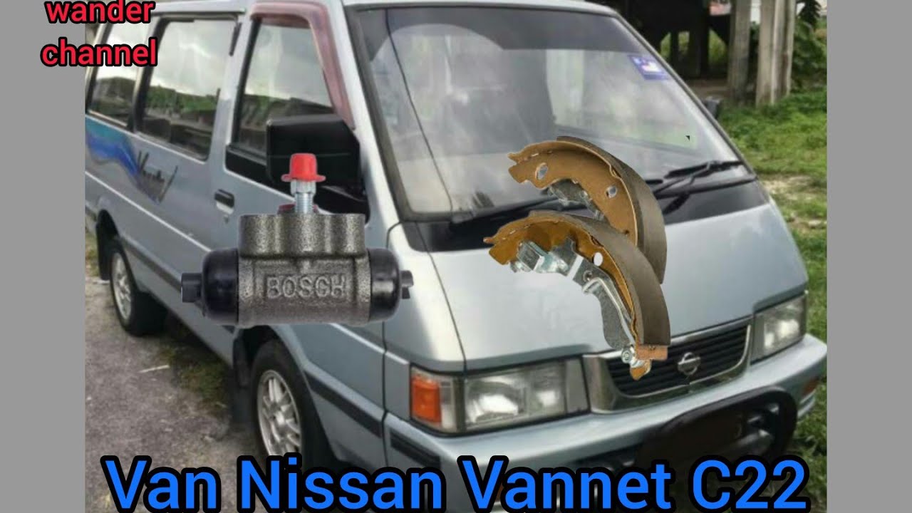 Nissan vanette C22 tukar leaning brake and brake pump belakang - YouTube