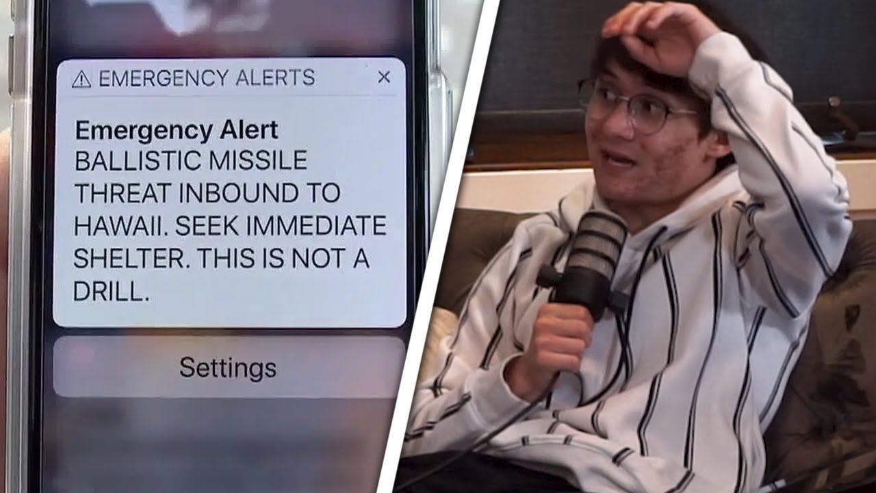 Michael Reeves Experienced Hawaii's Missile Alert - YouTube