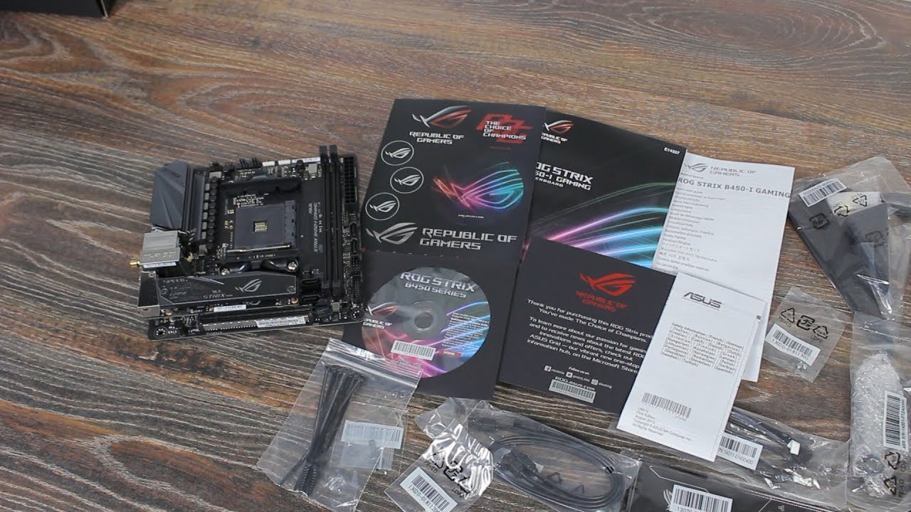 ASUS ROG STRIX B450-I GAMING Motherboard Unboxing - YouTube
