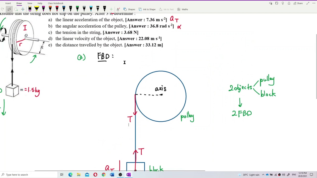 Matriculation Physics: Rotational Dynamics (Q5) - YouTube