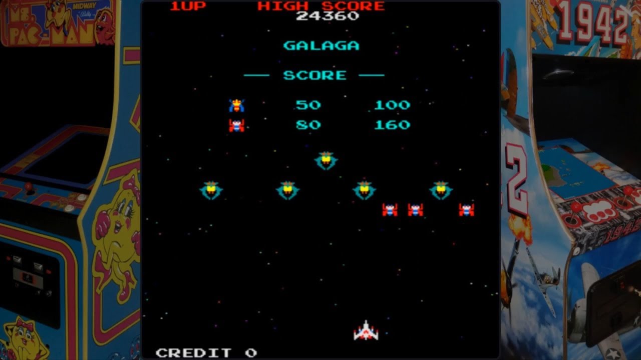 Galaga - Namco (1981) / Arcade Game - YouTube