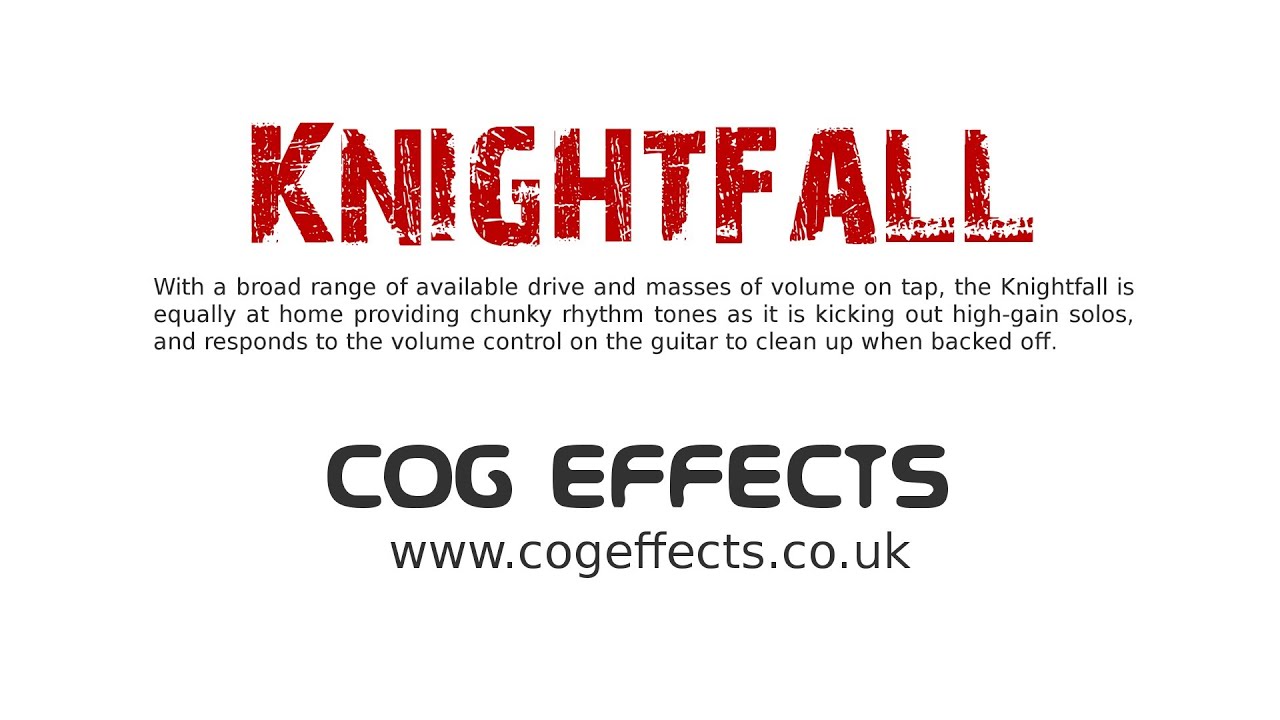 REVIEW: COG EFFECTS - Knightfall Distortion - BASS - YouTube